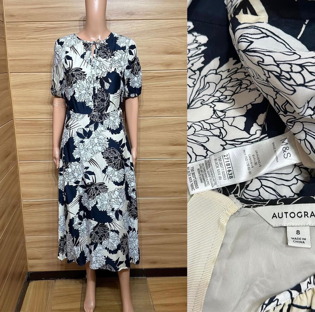 Marks & Spencer Midi Dress, Women's Fashion, Dresses & Sets, Dresses on ...