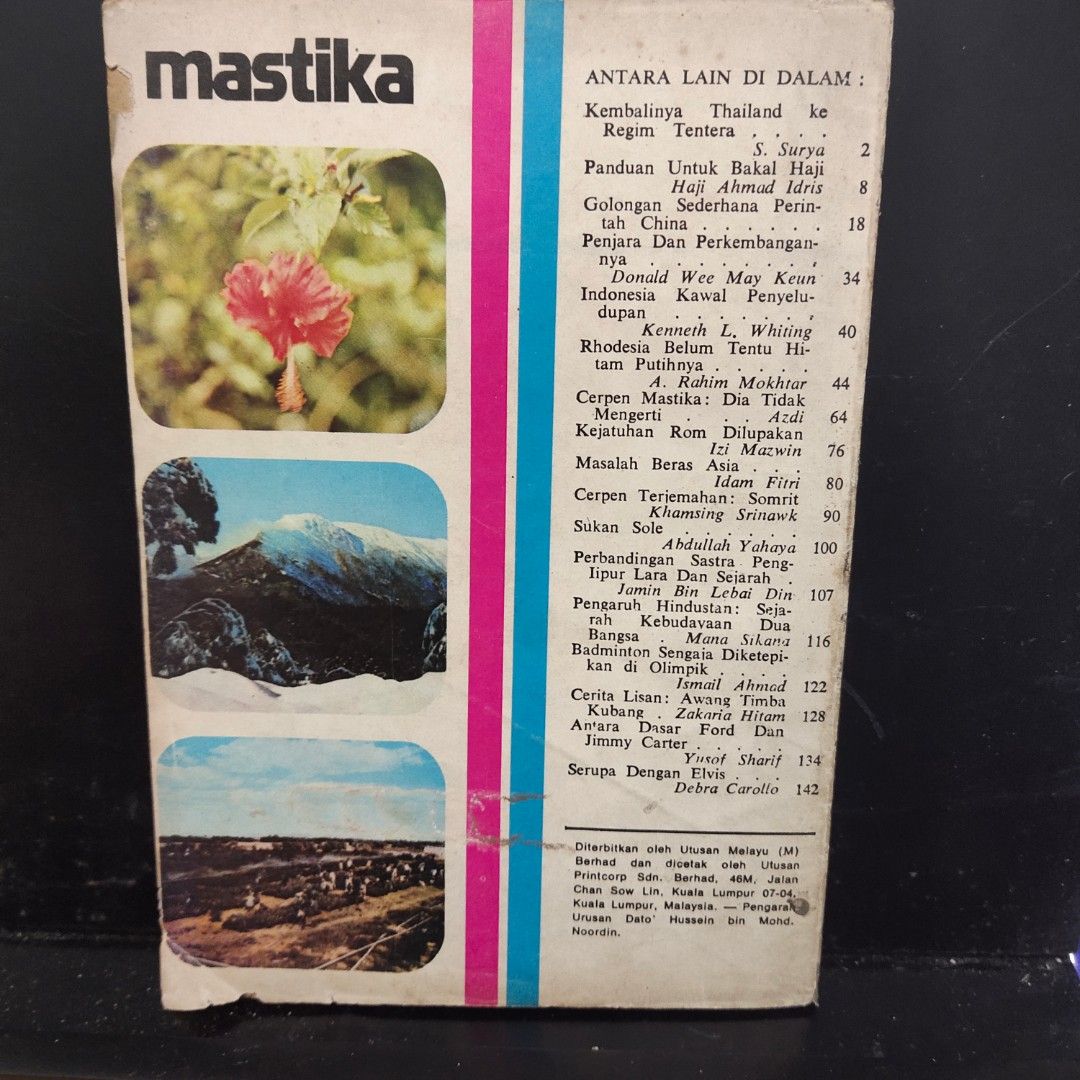 Mastika Nov 1976 #5, Hobbies & Toys, Books & Magazines, Magazines on ...
