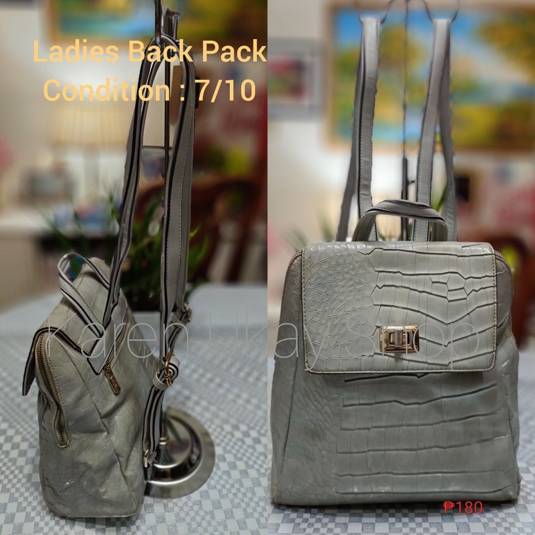 JOSINY Medium Size Leather Bagpack, Women's Fashion, Bags & Wallets ...