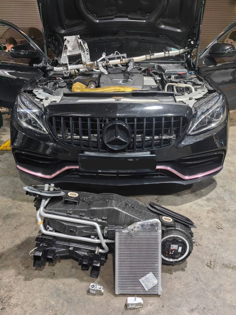 Mercedes Benz C Class W205 Cooling Coil & Valve Replacement, Car ...