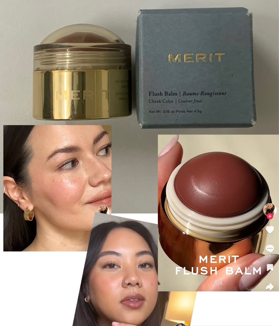 MERIT Flush Balm blush Cheek Color in Fox, Beauty & Personal Care, Face ...