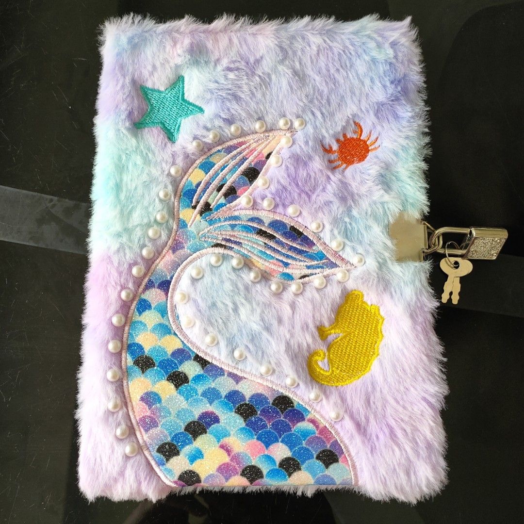 Mermaid tail furry notebook, Hobbies & Toys, Stationery & Craft ...