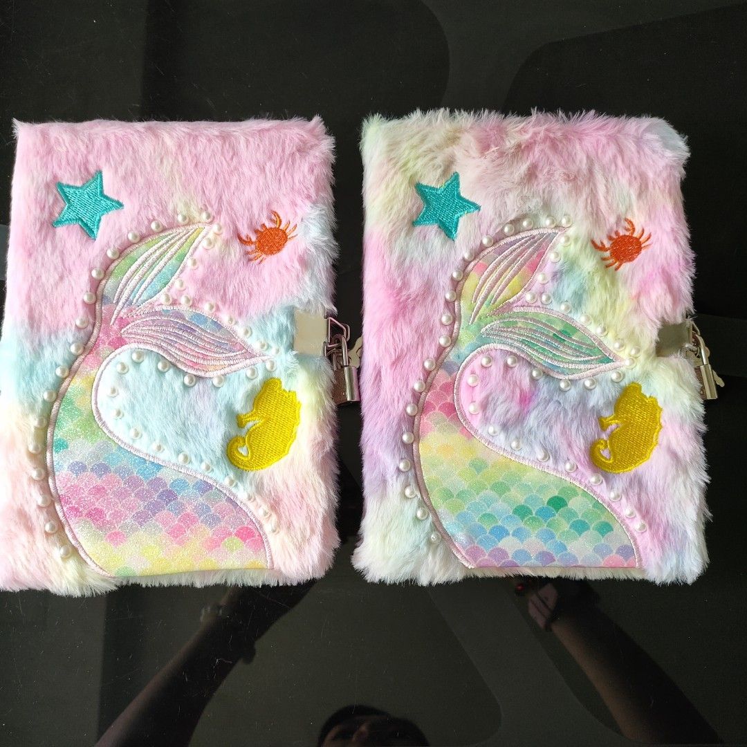 Mermaid tail furry notebook, Hobbies & Toys, Stationery & Craft ...