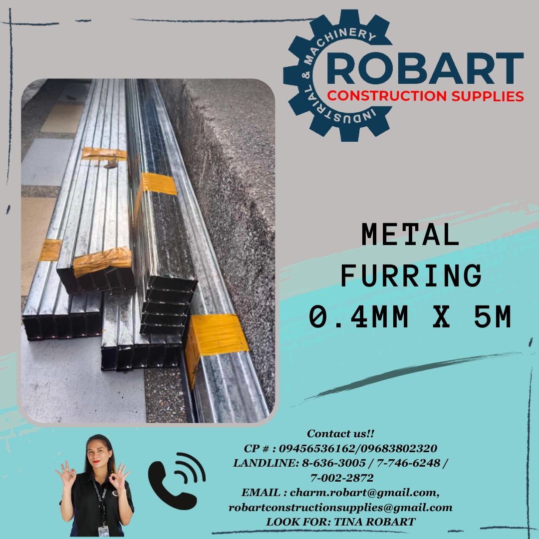 Metal Furring 0.4mm x 5m, Commercial & Industrial, Construction ...