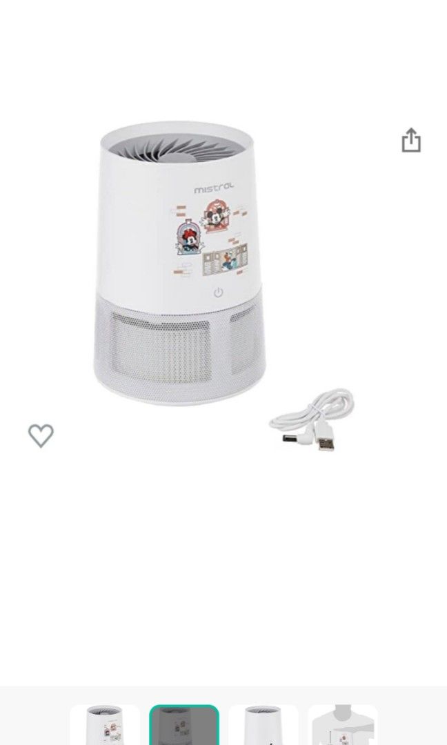 Mistral Disney Air purifier, TV & Home Appliances, Air Purifiers ...
