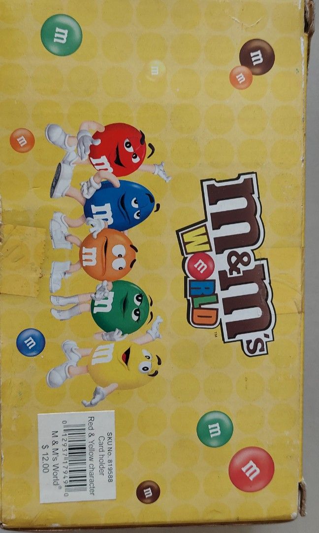 m&ms glass bowl with cover and card holder, Furniture & Home Living ...