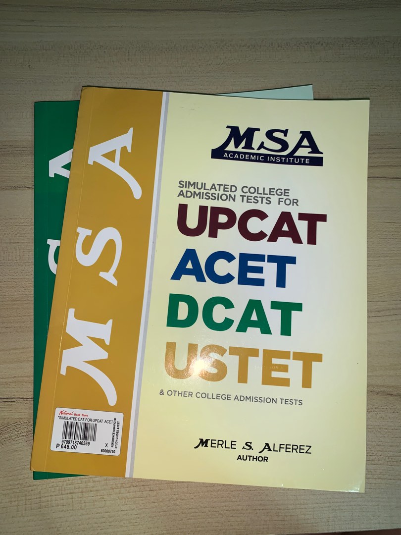 MSA Simulated College Admission Test (Reviewer), Hobbies & Toys, Books ...