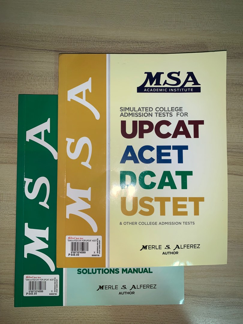 MSA Simulated College Admission Tests BUNDLE, Hobbies & Toys, Books ... MSA Simulated College Admission Tests BUNDLE, Hobbies & Toys, Books ...