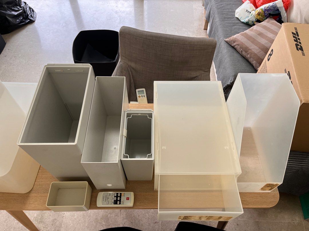 MUJI / box / container/ archive box / storage / polypropylene ...