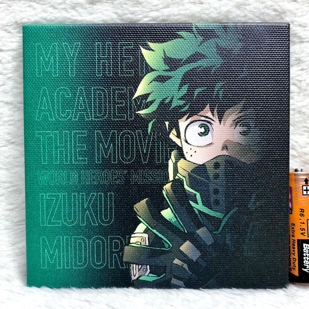 My Hero Academia World Heroes Mission Izuku Midori Canvas Board Anime ...