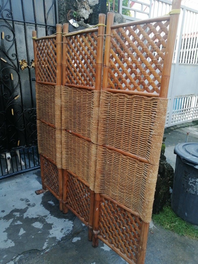 Native wall divider 3 panels 800 only, Furniture & Home Living ...