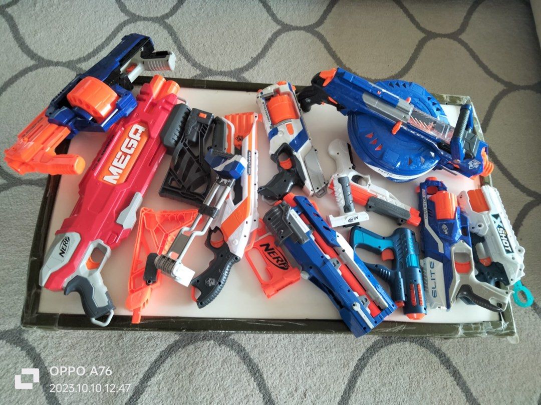 Nerf guns bundle, Hobbies & Toys, Toys & Games on Carousell