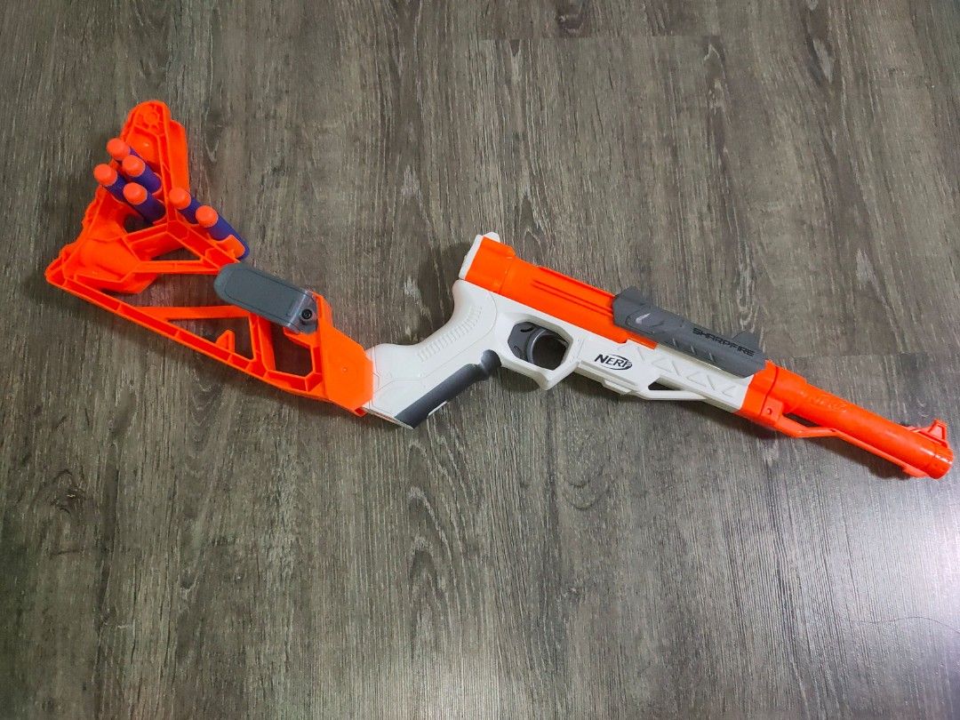 NERF N-Strike Sharpfire blaster, Hobbies & Toys, Toys & Games on Carousell