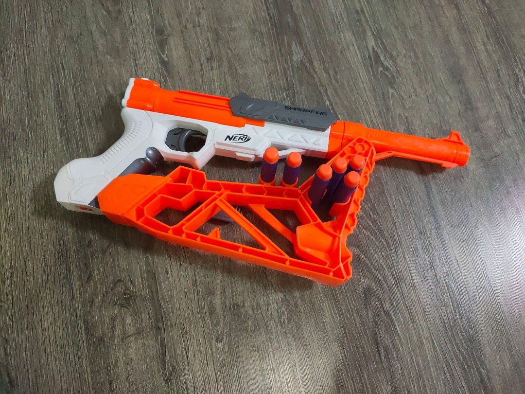 NERF N-Strike Sharpfire blaster, Hobbies & Toys, Toys & Games on Carousell