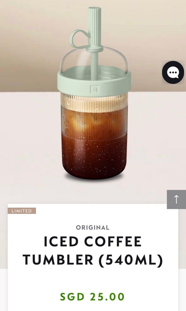 Nespresso Iced Coffee Tumbler, Food & Drinks, Beverages on Carousell