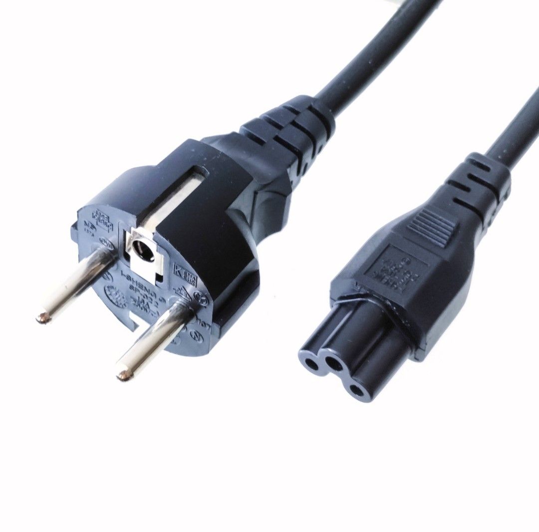 [New] 3 Pin-Female Power Cord Cable, Computers & Tech, Parts ...