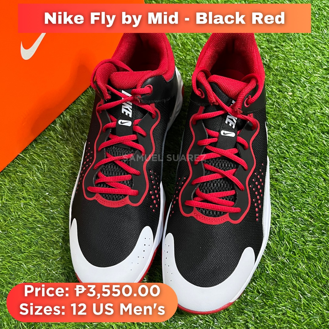 Nike Fly by Mid - Black Red, Men's Fashion, Footwear, Sneakers on Carousell