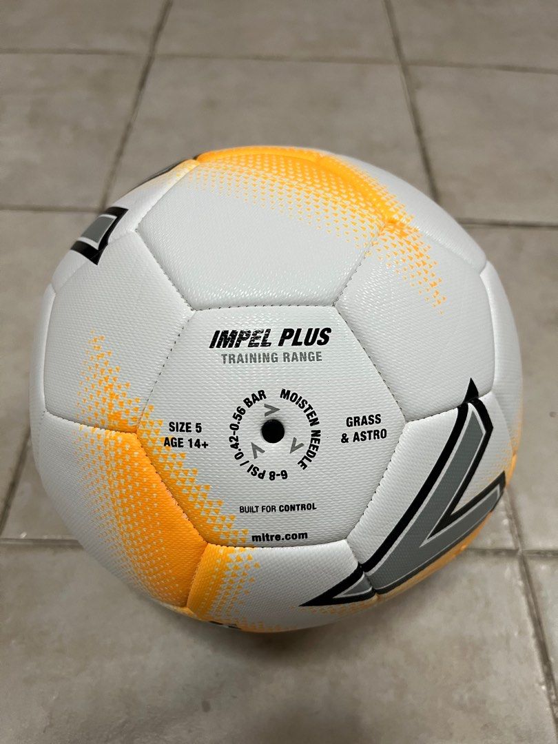NUS Mitre Impel Plus Football, Size 5, Sports Equipment, Sports & Games ...
