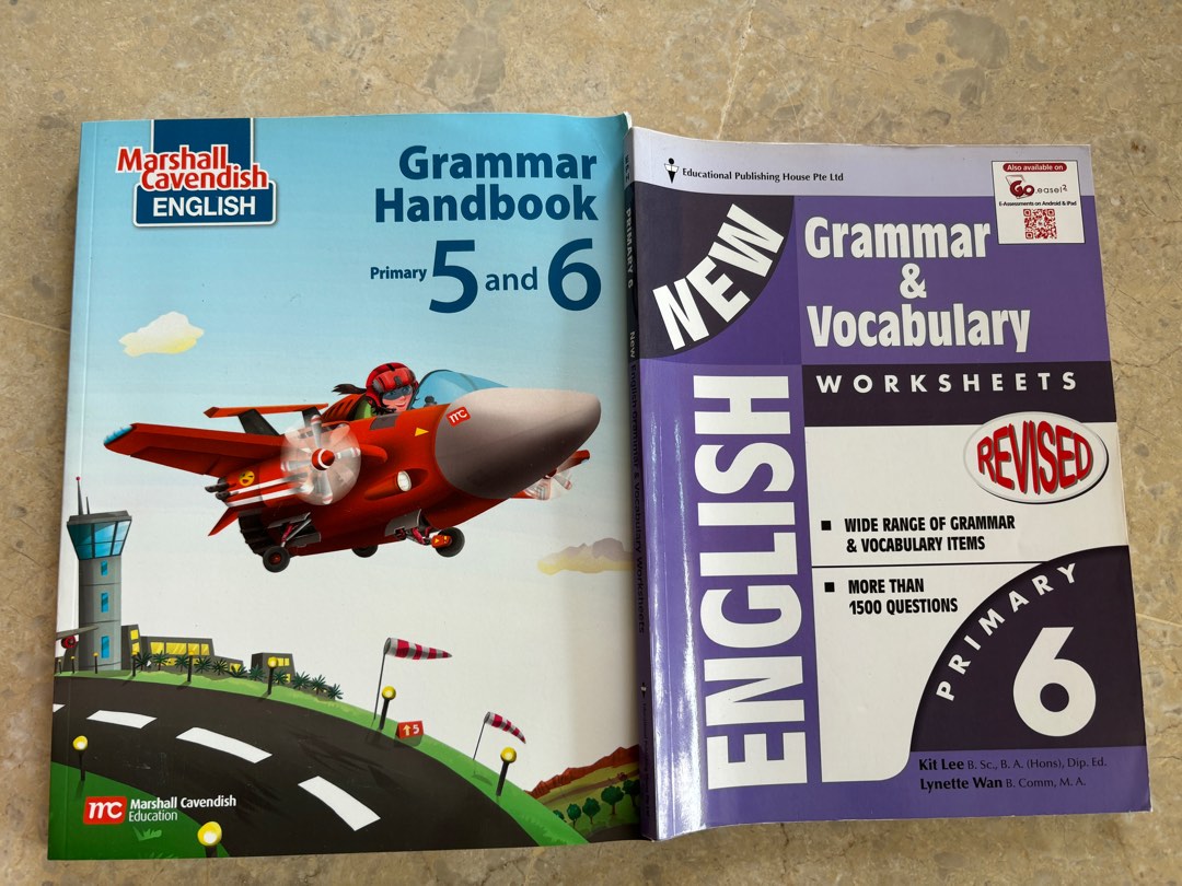 P5 and 6 Grammar Handbook and Grammar and Vocabulary Worksheets ...