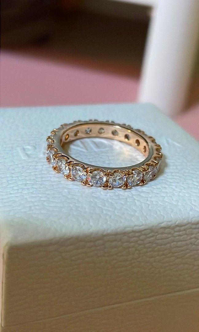 Pandora Eternity ring, Women's Fashion, Jewelry & Organizers, Rings on ...