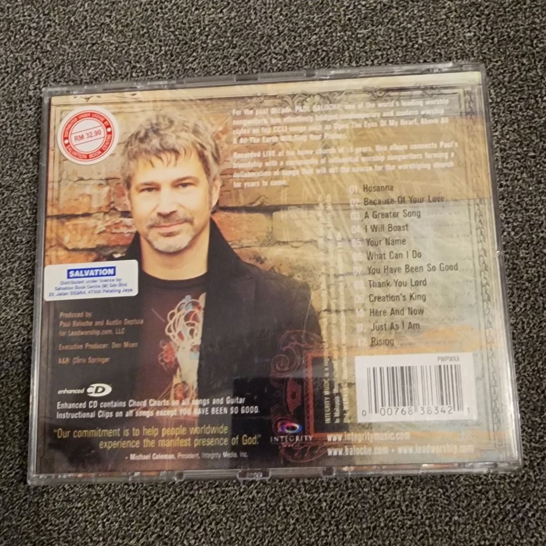 Paul Baloche, A Greater Song Worship CD, Hobbies & Toys, Music & Media ... Paul Baloche, A Greater Song Worship CD, Hobbies & Toys, Music & Media ...