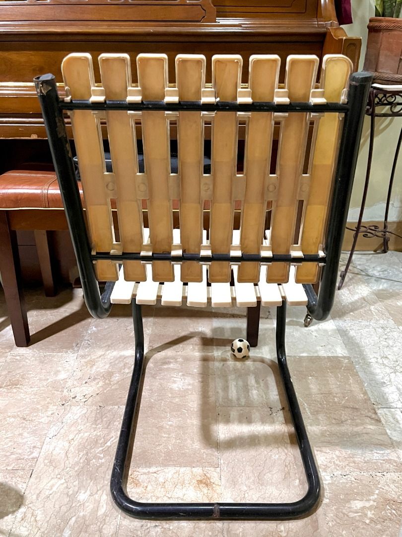 Plastic Tubular Shaped Chair with Metal Support, Furniture & Home ...
