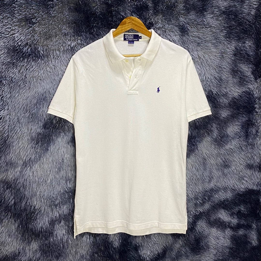 Polo Ralph Lauren RL White Polo Shirt, Luxury, Apparel on Carousell