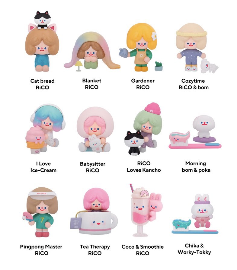 Popmart Pop Mart Rico Happy Daily Present, Hobbies & Toys, Toys & Games ...