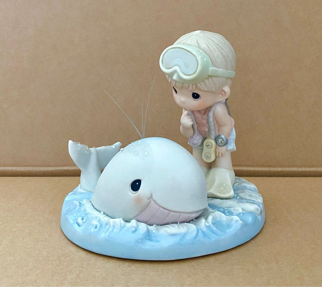 Precious Moments - Endangered Series, Boy With Whale, Hobbies & Toys ...