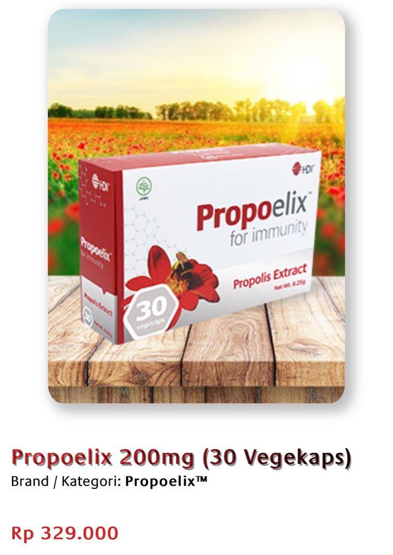 Propoelix HDI 30 kaps, Kesehatan & Kecantikan, Kulit, Sabun & Tubuh di ...