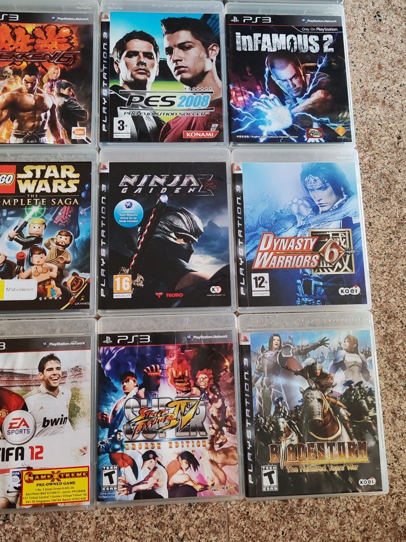PS3 Games Resident Evil Damnation Star Wars Dynasty Warriors Super ...