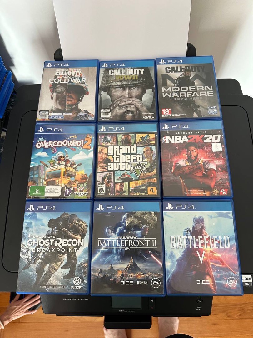 PS4 game Call of Duty Cold War / Call of Duty WWII / Call of Duty ...