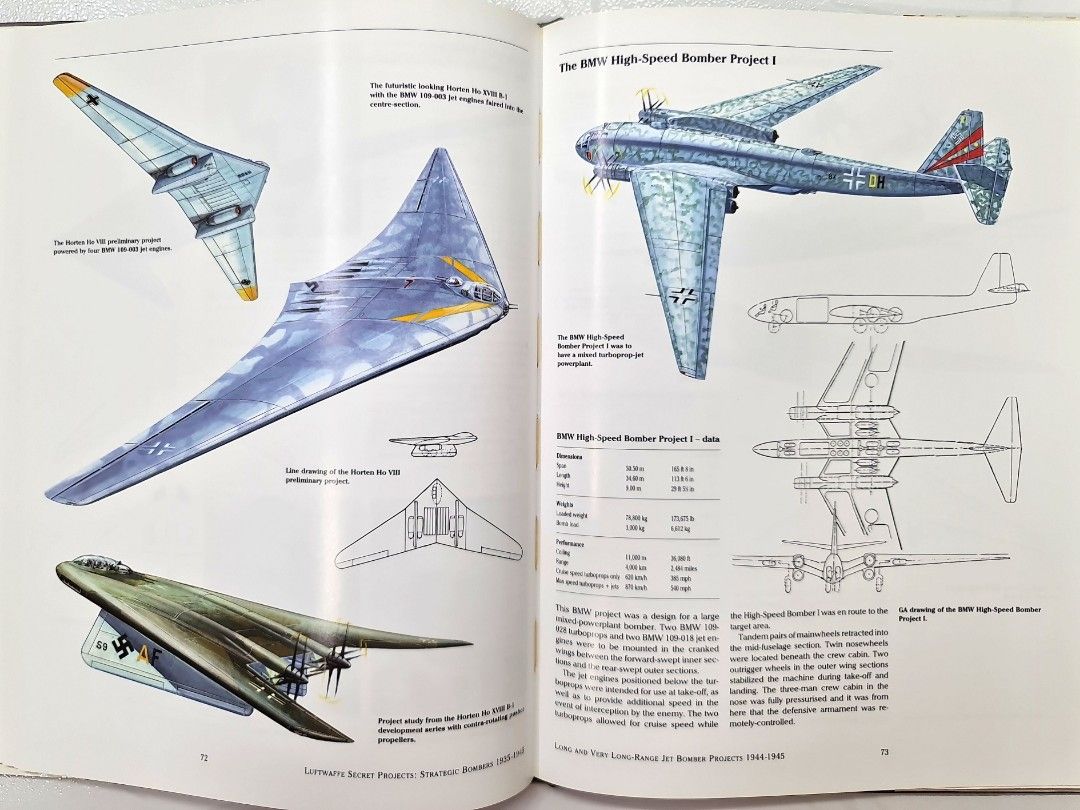 *Rare Gem* Luftwaffe Secret Projects : Strategic Bombers 1935-1945 by ...