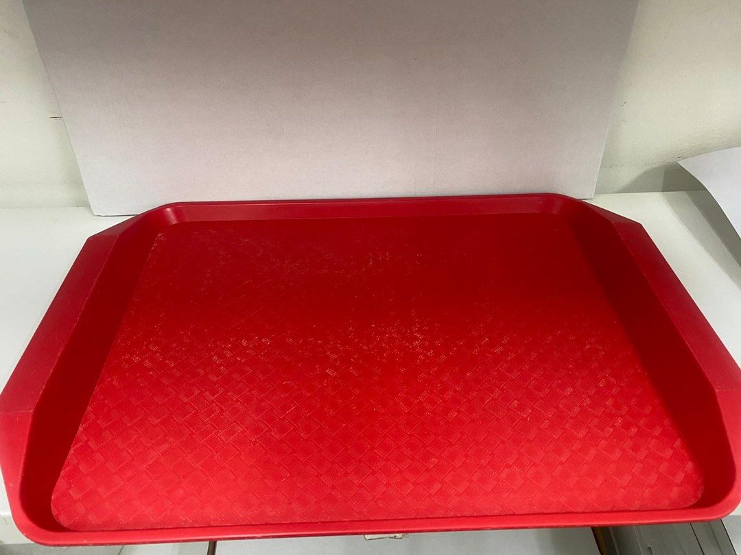 Red Serving Trays, Furniture & Home Living, Kitchenware & Tableware ...