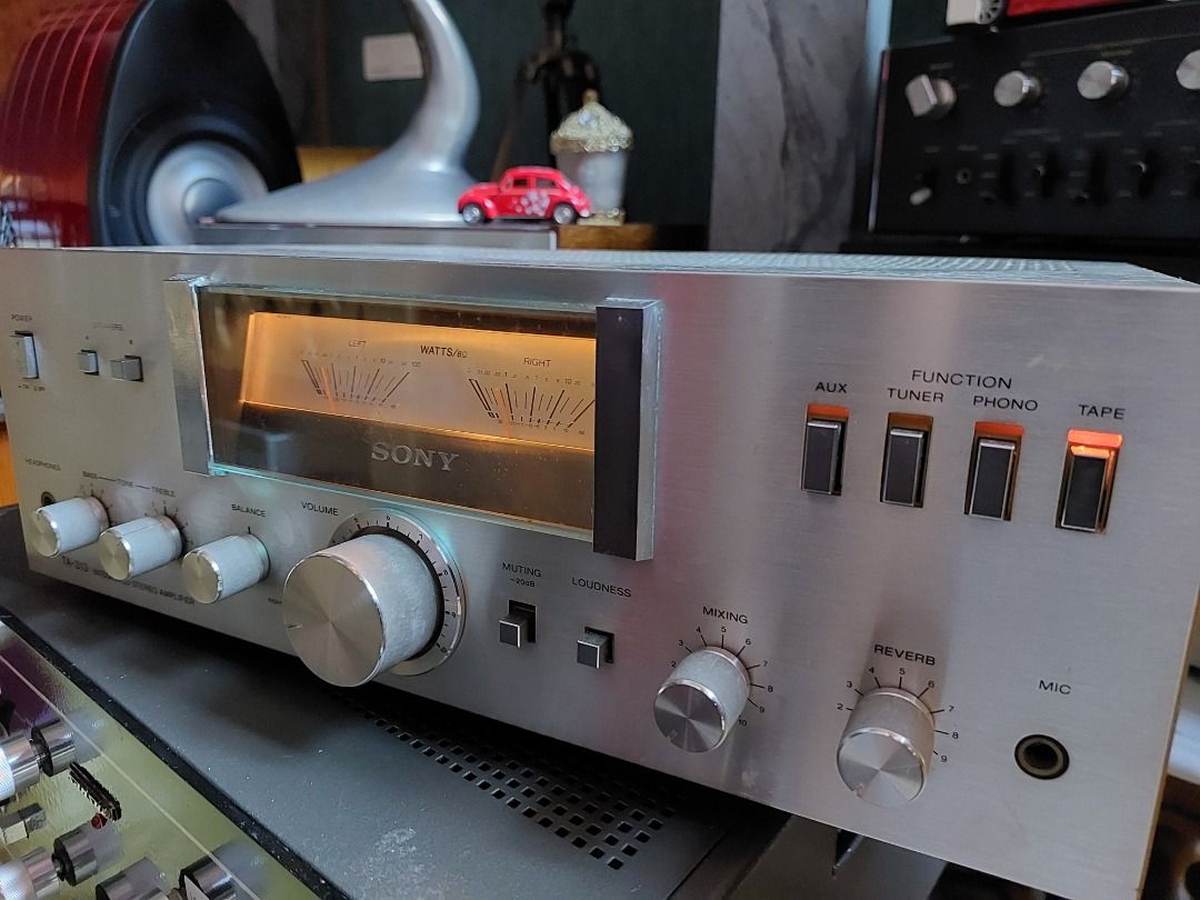 Restored Plug n Play: SONY TA 313 int. amplifier with VU Meters vintage ...