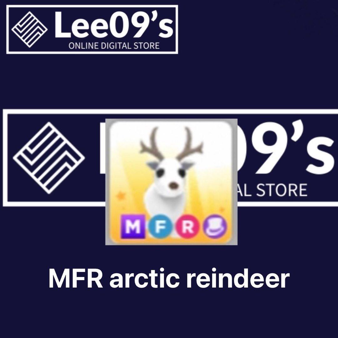 Roblox Adopt Me Mega Neon Arctic Reindeer Read Desc Video Gaming Gaming Accessories In Game