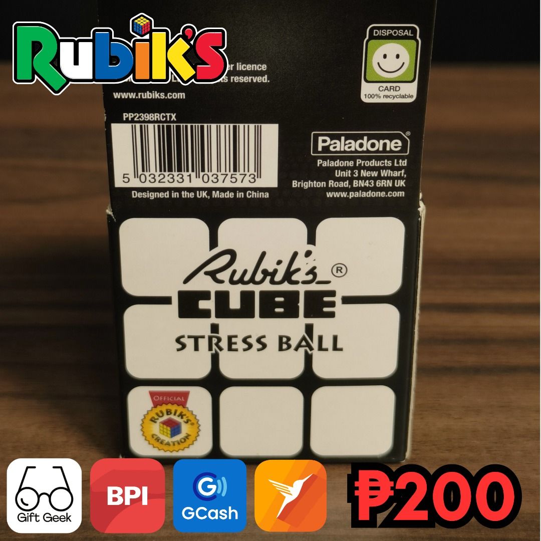 Rubiks Cube Stress Ball Paladone, Hobbies & Toys, Toys & Games on Carousell
