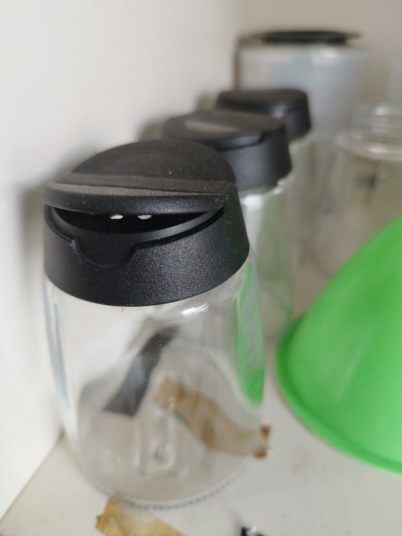 salt pepper glass, Furniture & Home Living, Kitchenware & Tableware ...