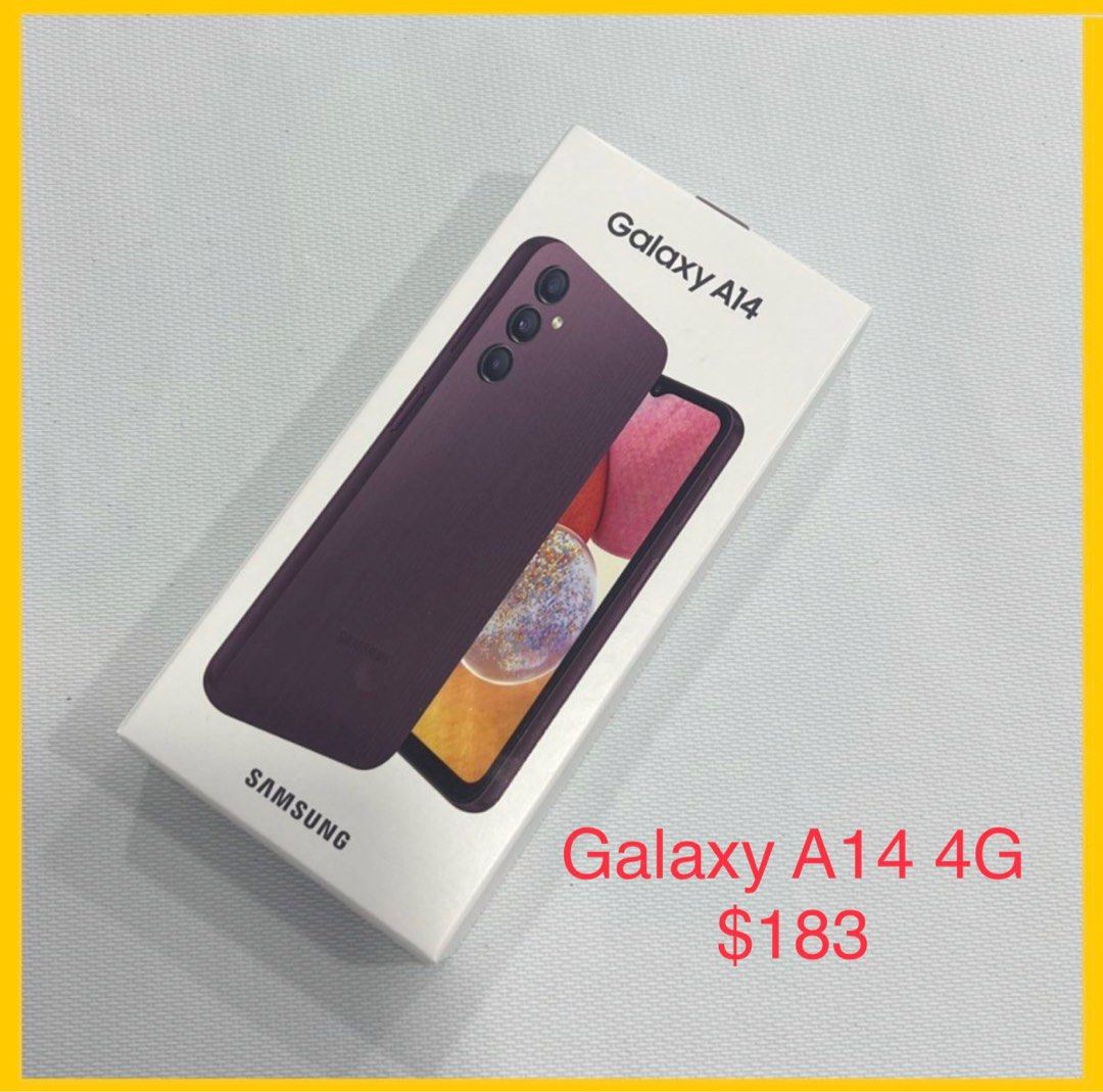 Samsung Galaxy A14 5G Dark Red 128GB, Mobile Phones & Gadgets, Mobile ...