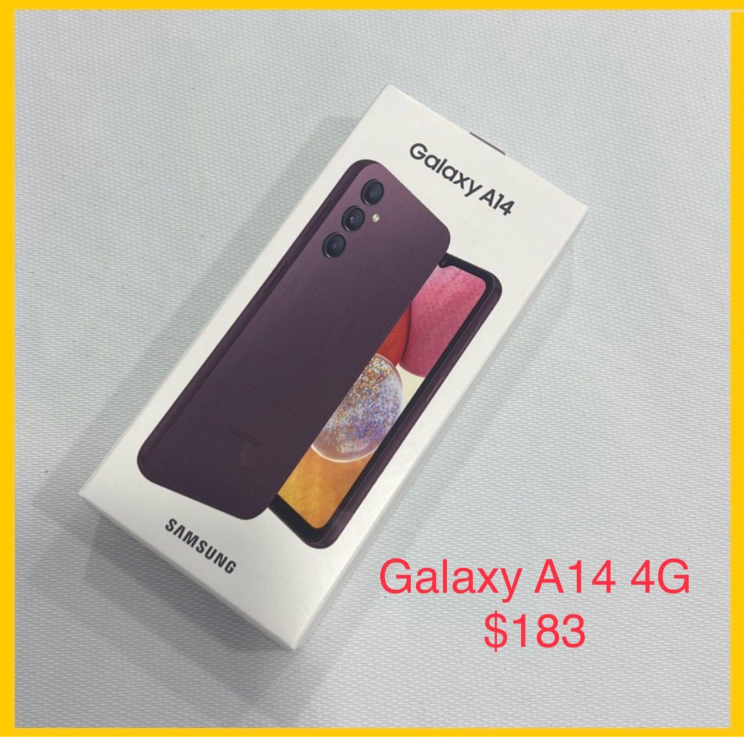 Samsung Galaxy A14 5G Dark Red 128GB, Mobile Phones & Gadgets, Mobile ...