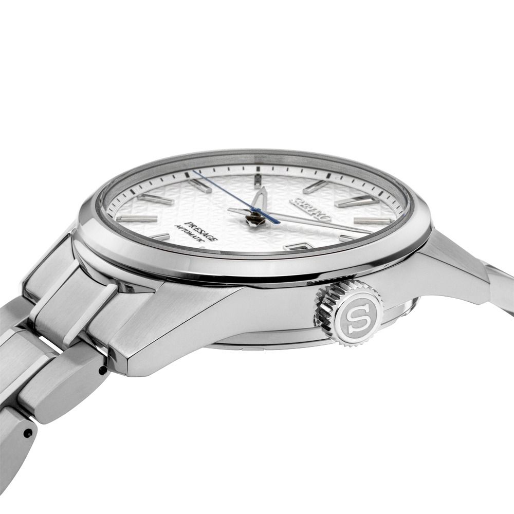Seiko Presage SPB165 SPB165J1 White Sharp Edge Automatic Watch, Luxury ...