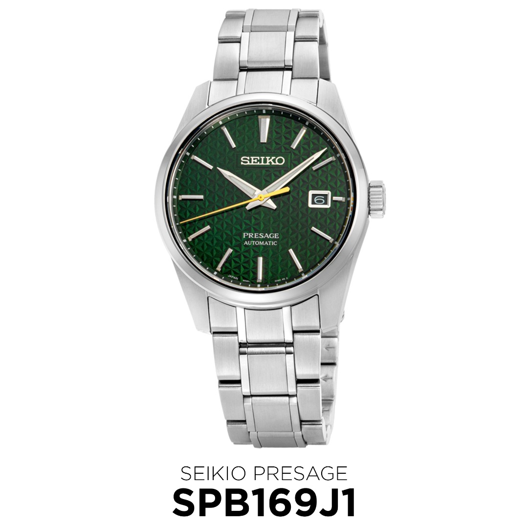Seiko Presage SPB169 SPB169J1 Green Dial Automatic Watch Sharp Edge ...