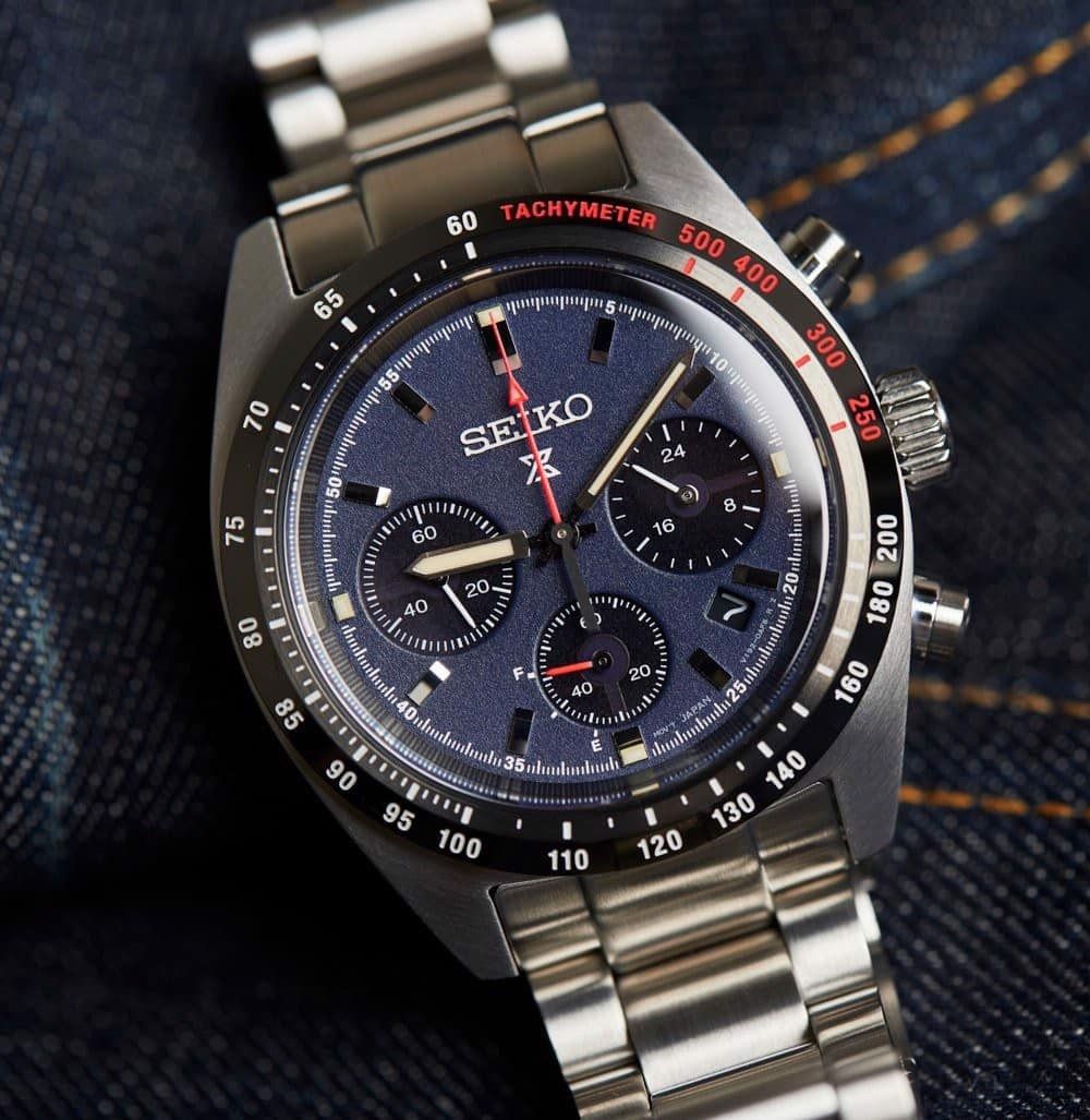 Seiko X Speedtimer Blue Solar Chronograph SSC815P1 , Men's Fashion ...