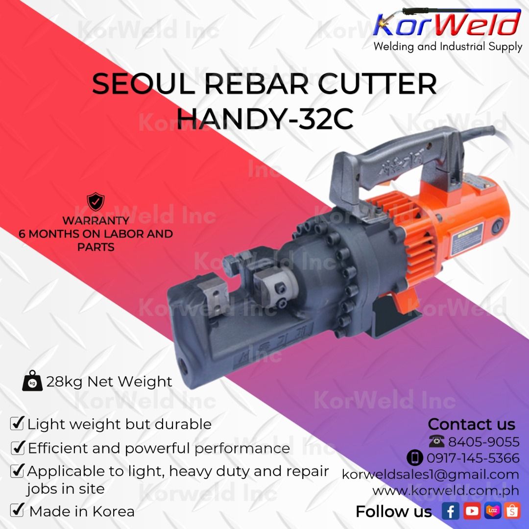 SEOUL REBAR CUTTER HANDY-32C, Commercial & Industrial, Construction ...