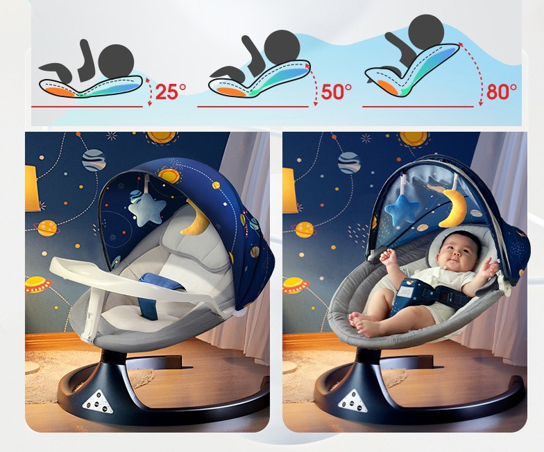 (SG STOCK)Premium Electric Automatic Baby Auto Swing Portable Smart ...