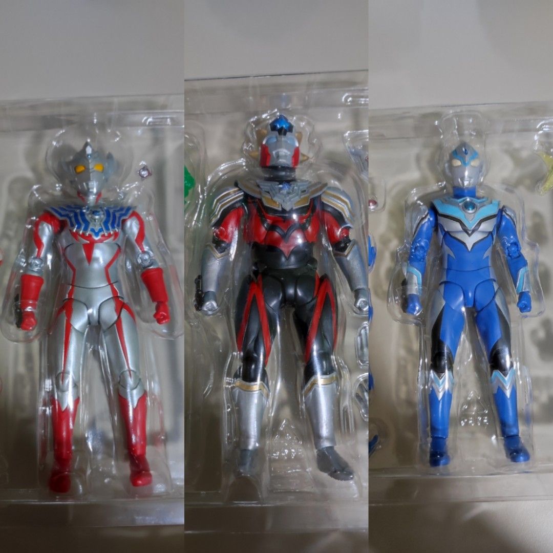 SHF S.H FIGUARTS Tri Squad. Ultraman Taiga Titas Fuma, Hobbies & Toys ...