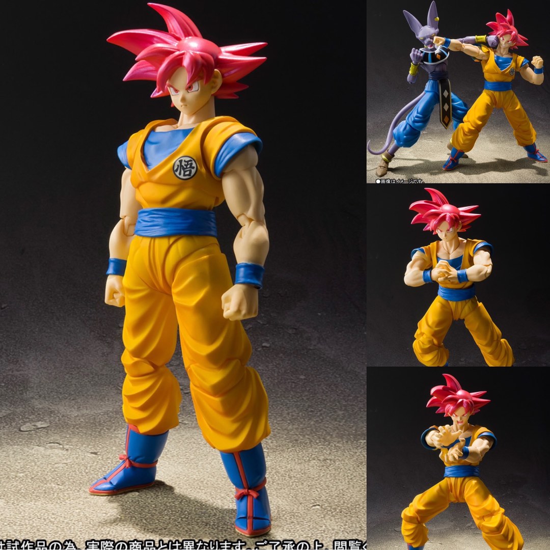 S.H.Figuarts SHF Son Goku Super Saiyan God, Hobbies & Toys, Toys ...