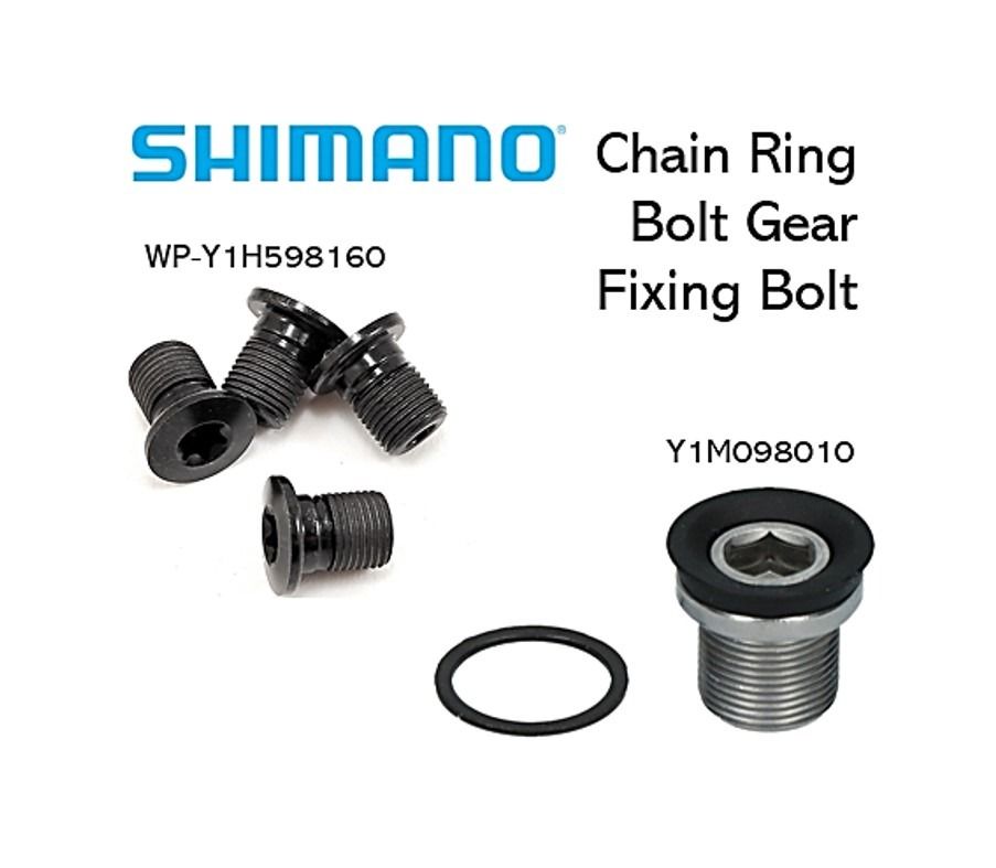 Shimano Chain Ring Bolt Gear Fixing Bolt, Sports Equipment, Bicycles ...