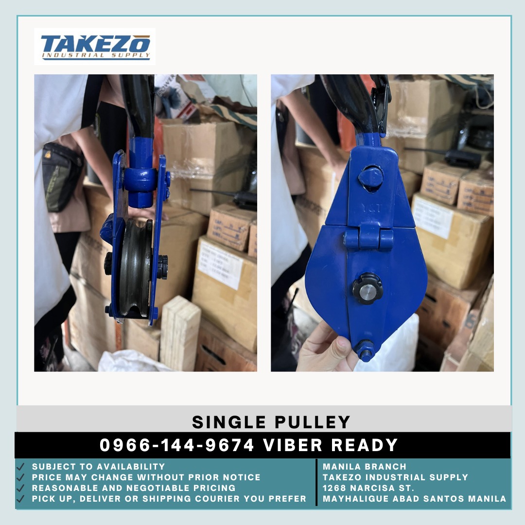 SINGLE PULLEY, Commercial & Industrial, Industrial Equipment on Carousell