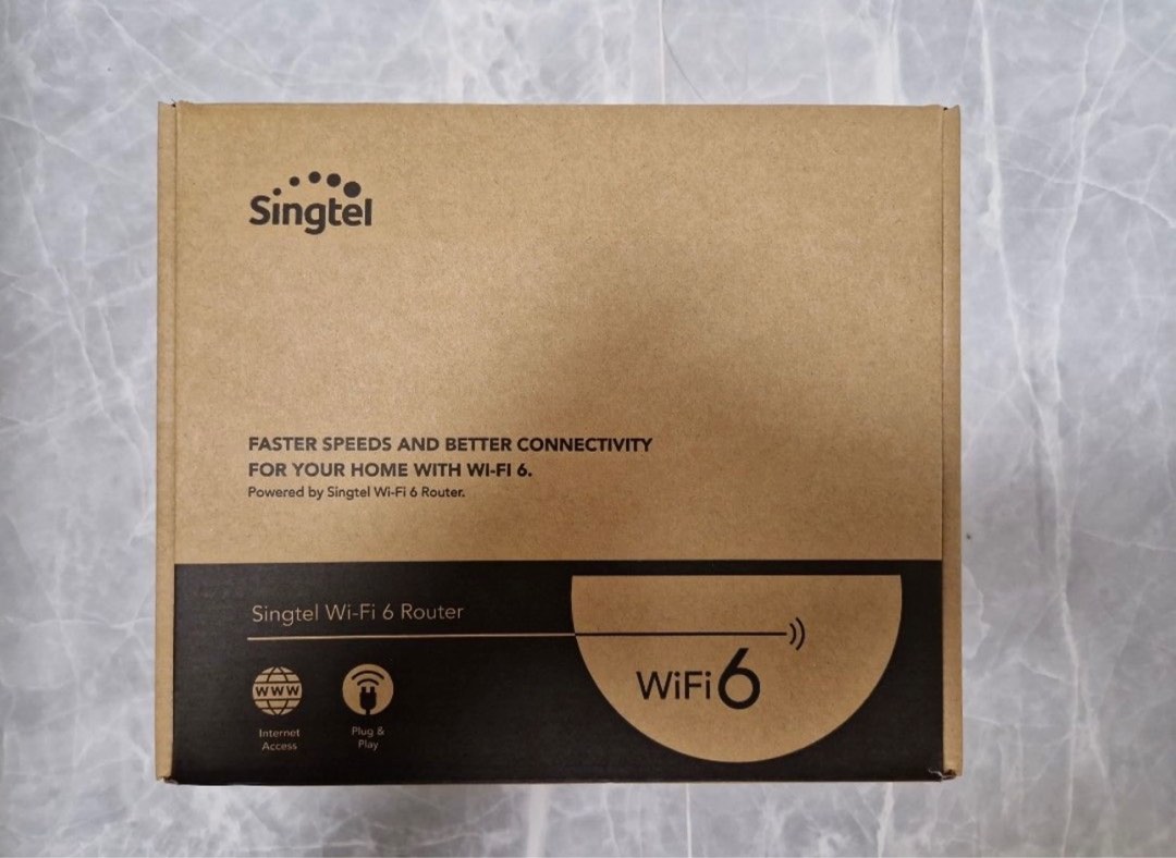 Singtel Wi-Fi 6 Router RT5703W-D171 Wifi Askey Gigabit AX5400 ...